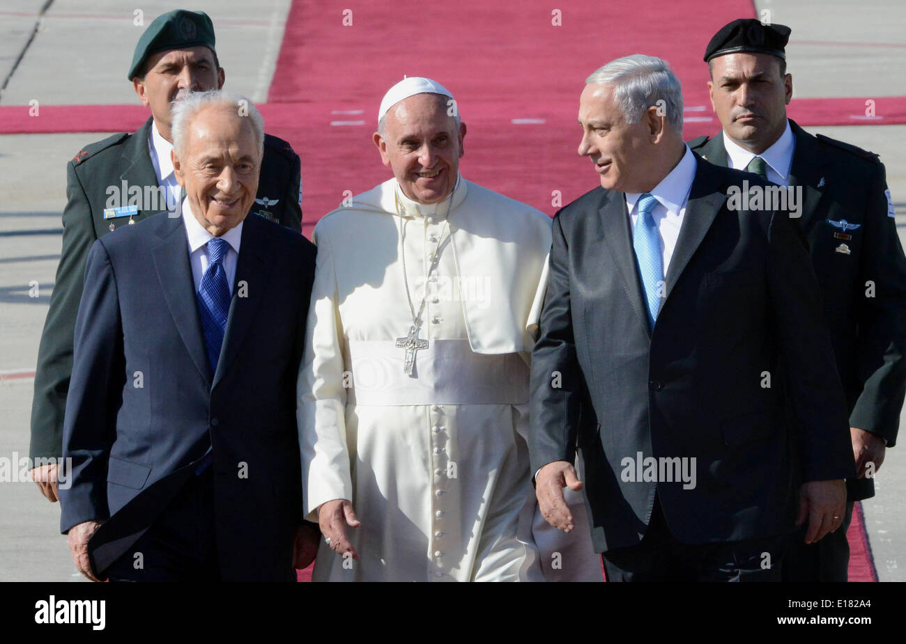 Jerusalem, Palestinian Territory. 25th May, 2014. Pope Francis arrives ...