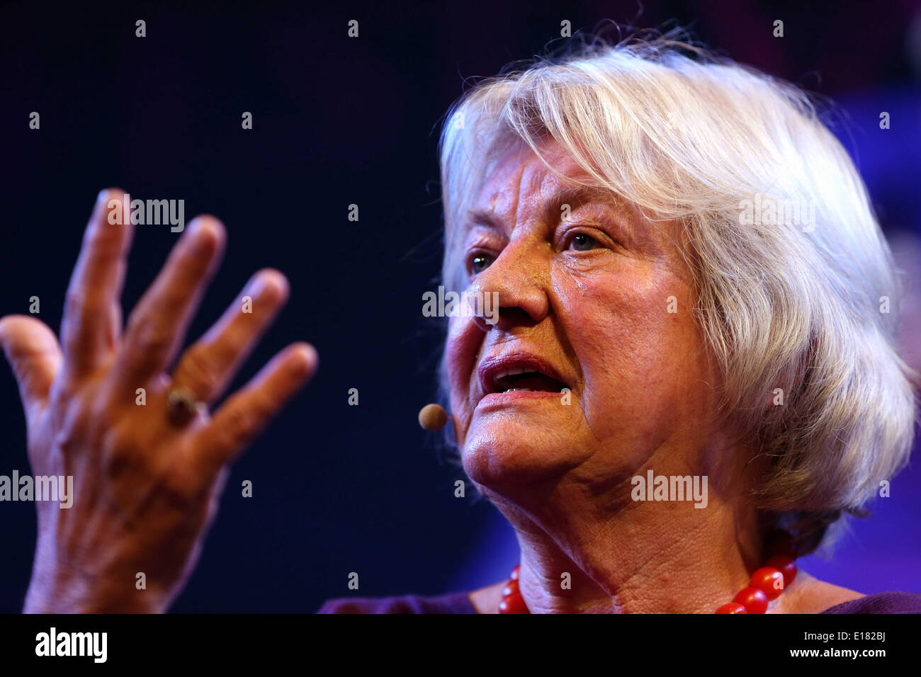 Monday 26 May 2014, Hay on Wye, UK Pictured: Lynn Barber. Re: The Hay ...
