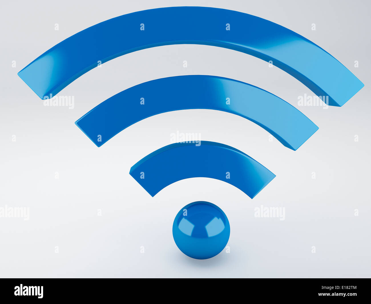 Wireless Network Symbol 3d illustration. internet concept Stock Photo ...