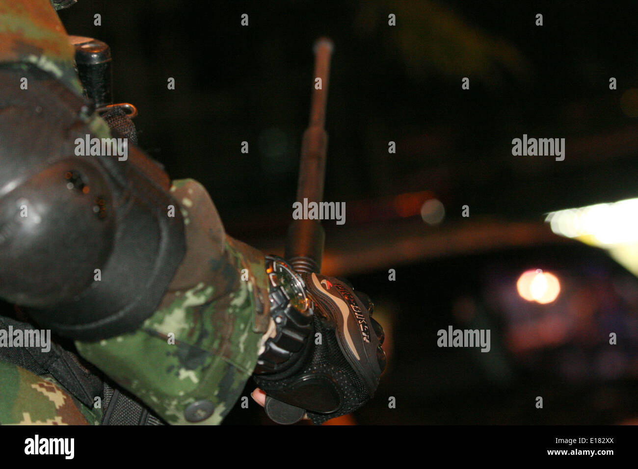 Chiang Mai, Thailand. 26th May, 2014. A Thai commando from the special ...