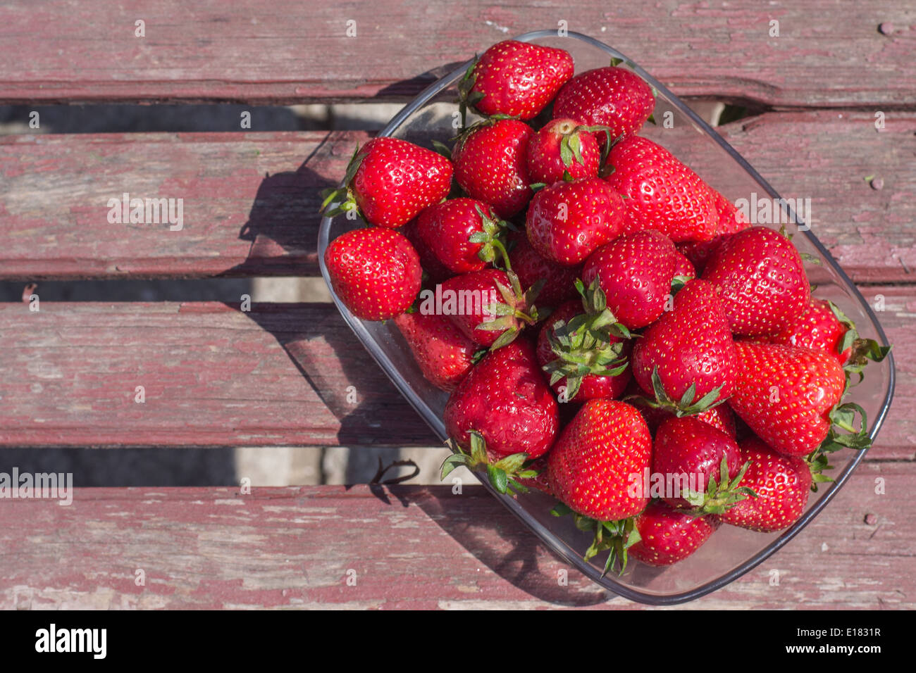Fresh strawberries showing vibrant colors Stock Photo - Alamy