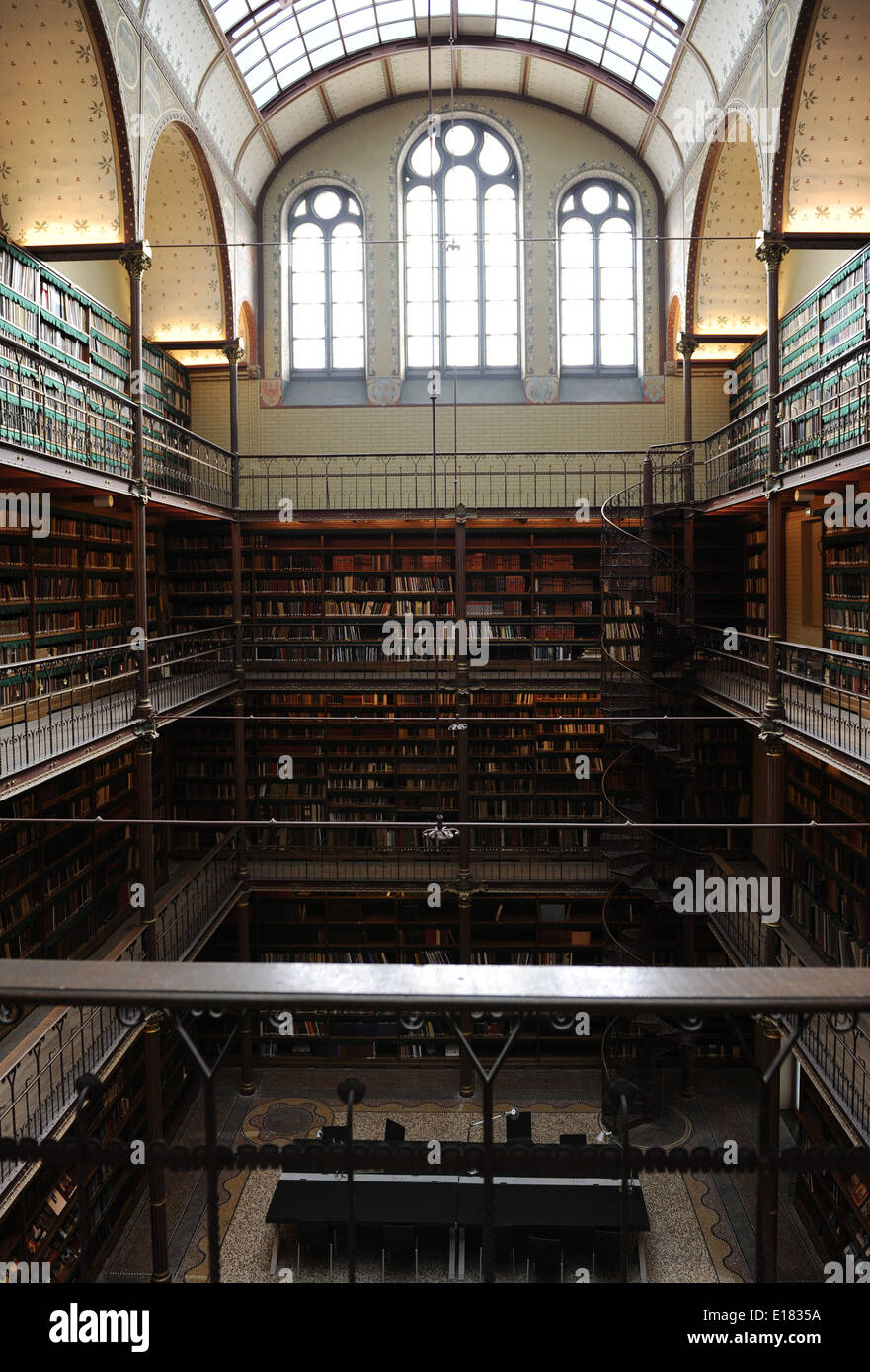 Netherlands. Amsterdam. Rijksmuseum. Library. Inside Stock Photo - Alamy