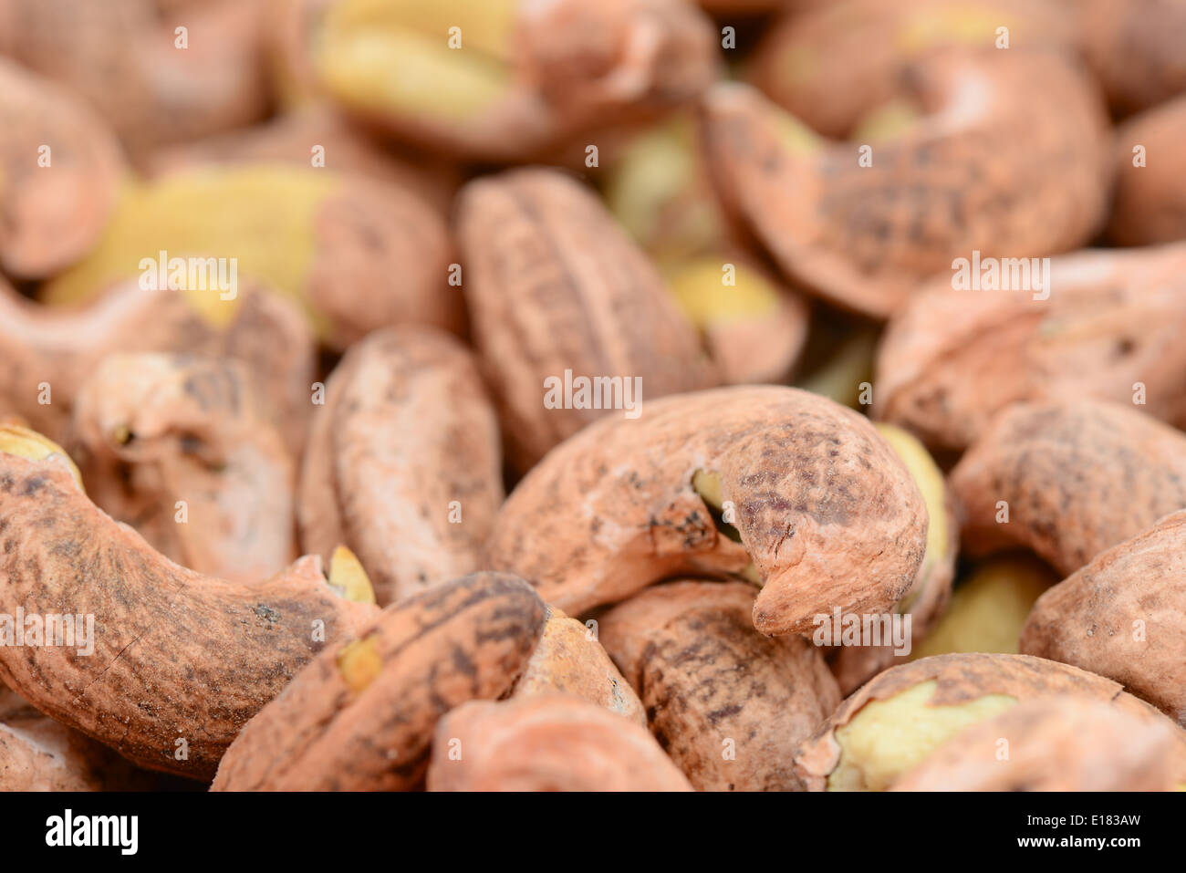 cashews with shell background Stock Photo - Alamy
