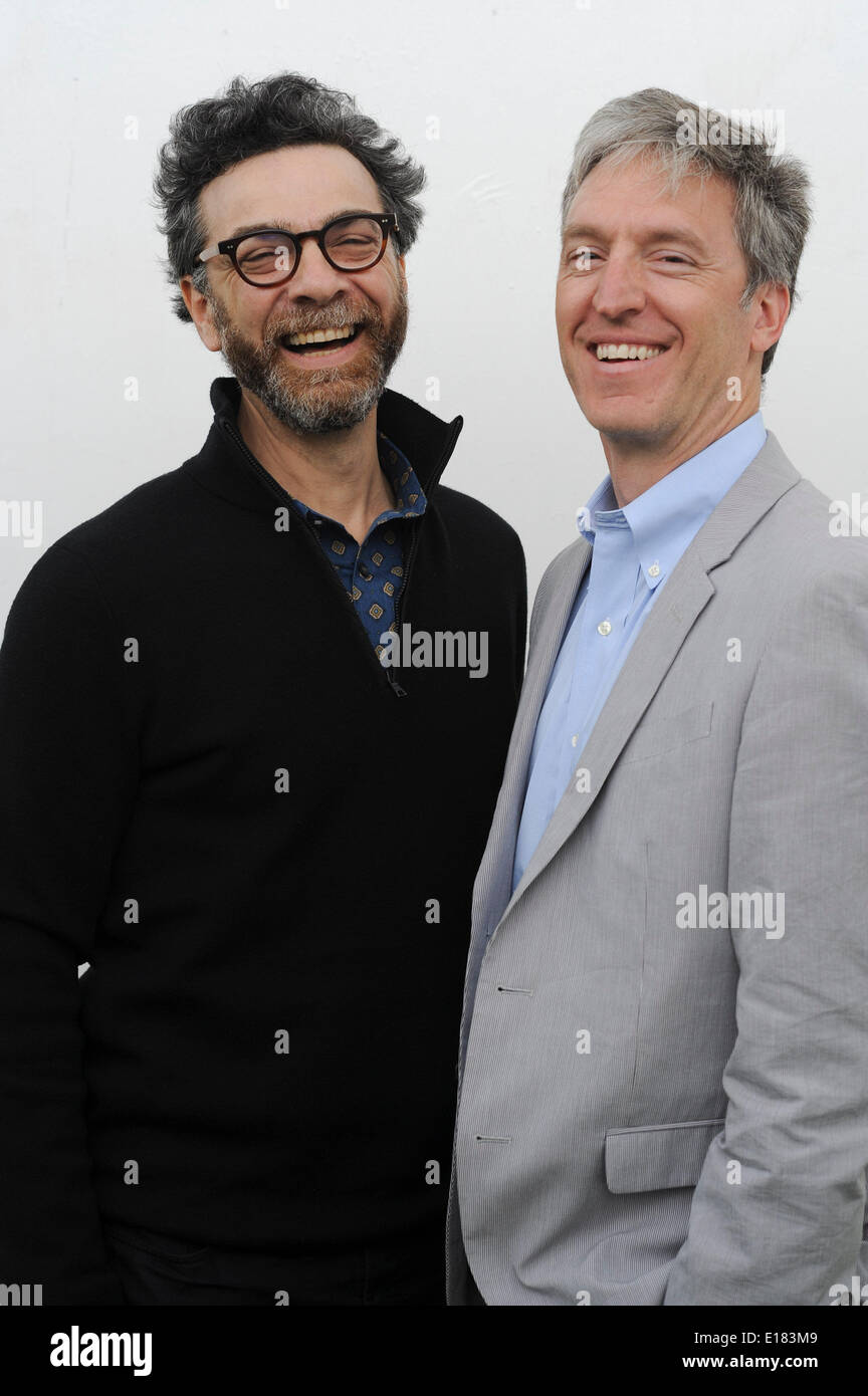 Hay on Wye, Wales UK, BANK HOLIDAY MONDAY 26 May 2014 STEVE LEVITT (in ...