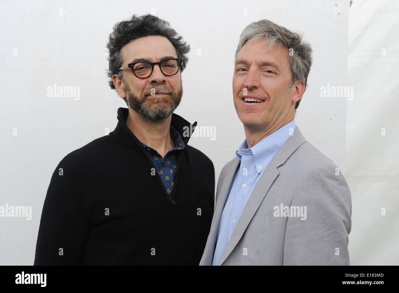 Hay on Wye, Wales UK, BANK HOLIDAY MONDAY 26 May 2014 STEVE LEVITT (in ...