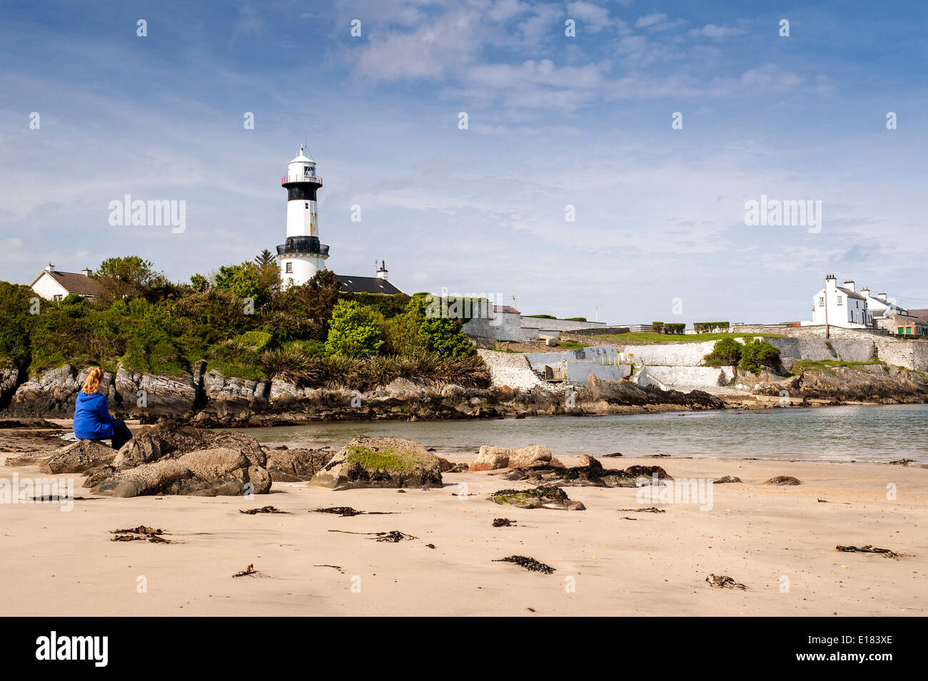 Stroove Lighthouse at Dungaree Head, Stroove, County Donegal, Ireland ...