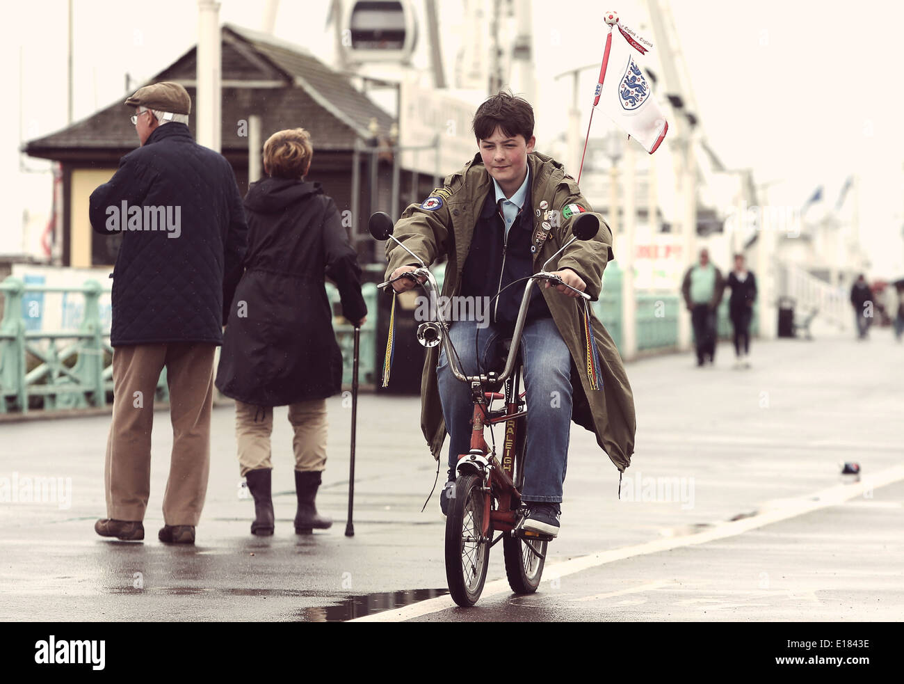 Kid riding a Raleigh Chopper Bike on Brighton Seafront. Picture by ...