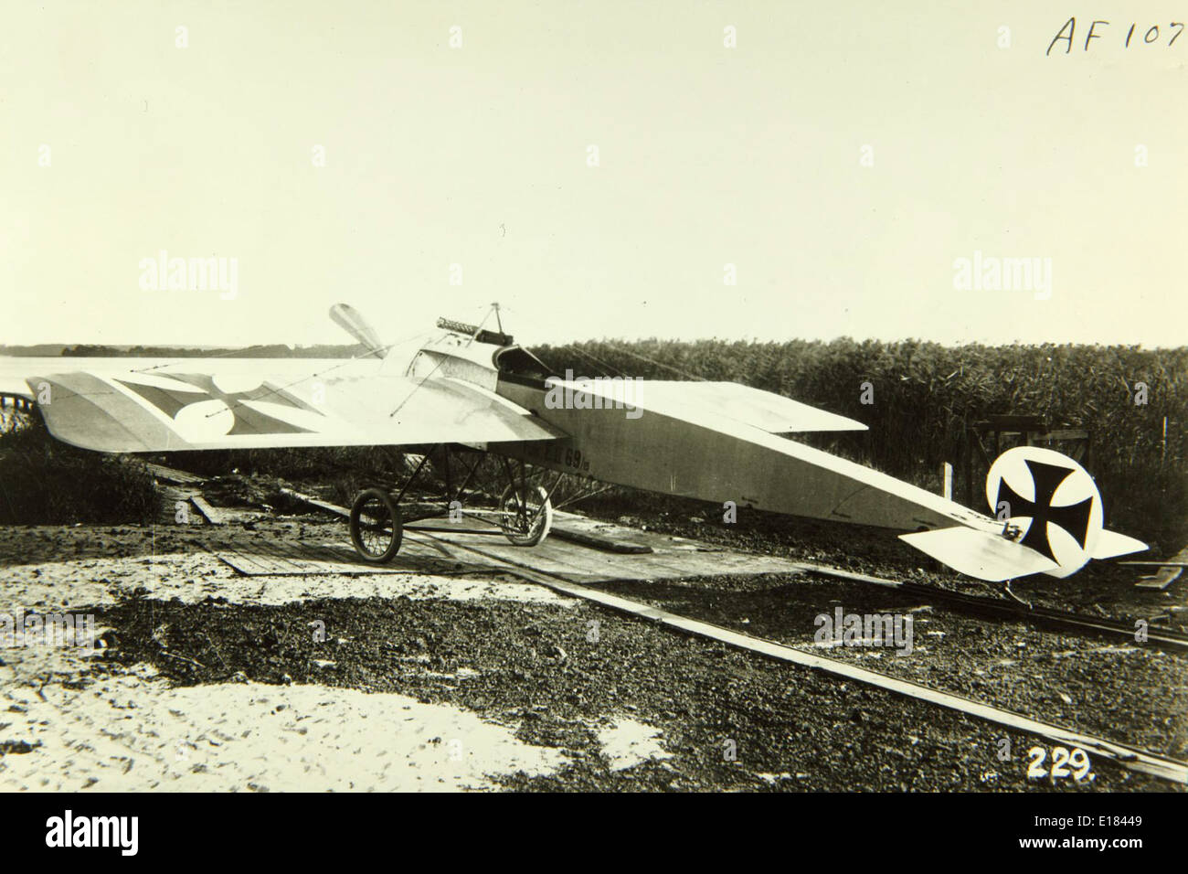 The Fokker E.II, a German monoplane from World War I, was one of the ...