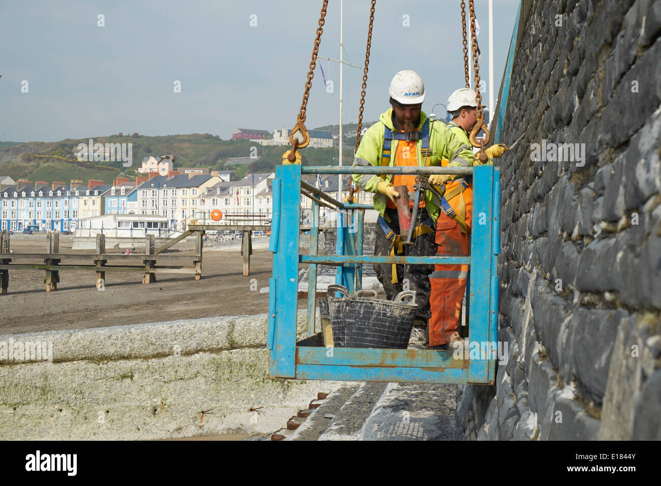 Repairing seawall hi-res stock photography and images - Alamy