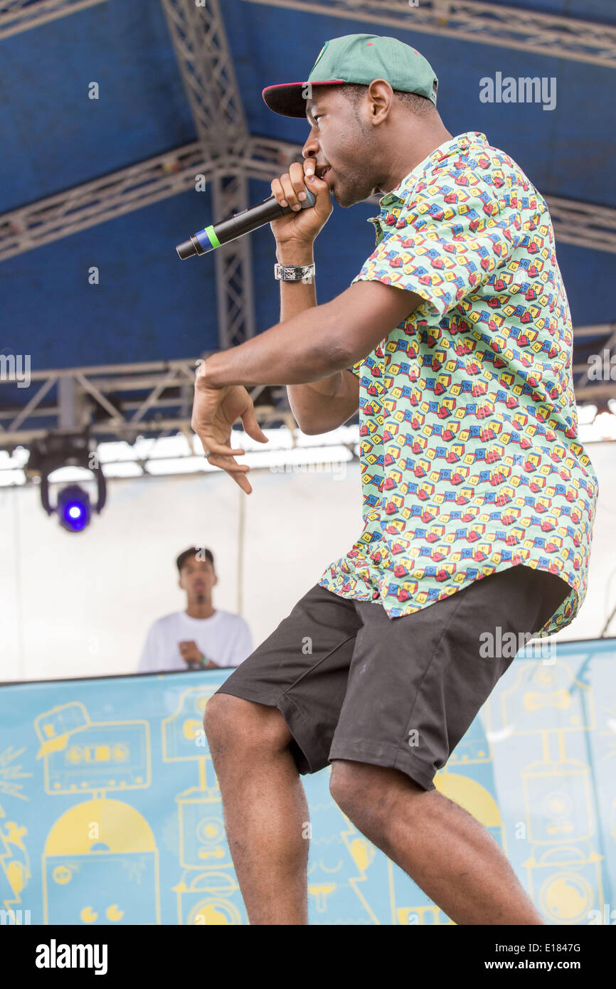 Shakopee, Minnesota, USA. 25th May, 2014. Rapper TYLER, THE CREATOR ...
