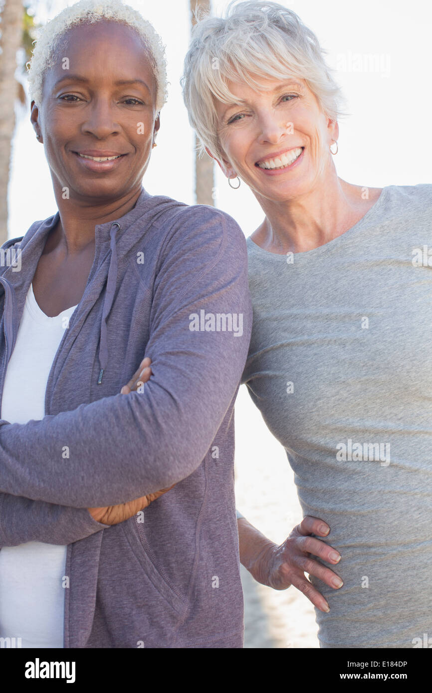 Portrait of smiling senior women Stock Photo - Alamy