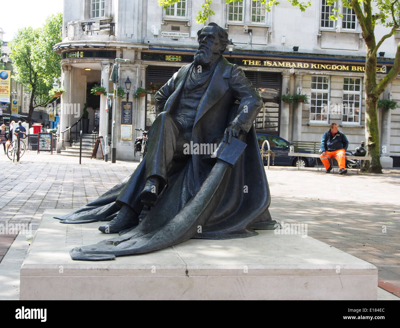 The only Statue of Charles Dickens in the UK, at the Guildhall square ...