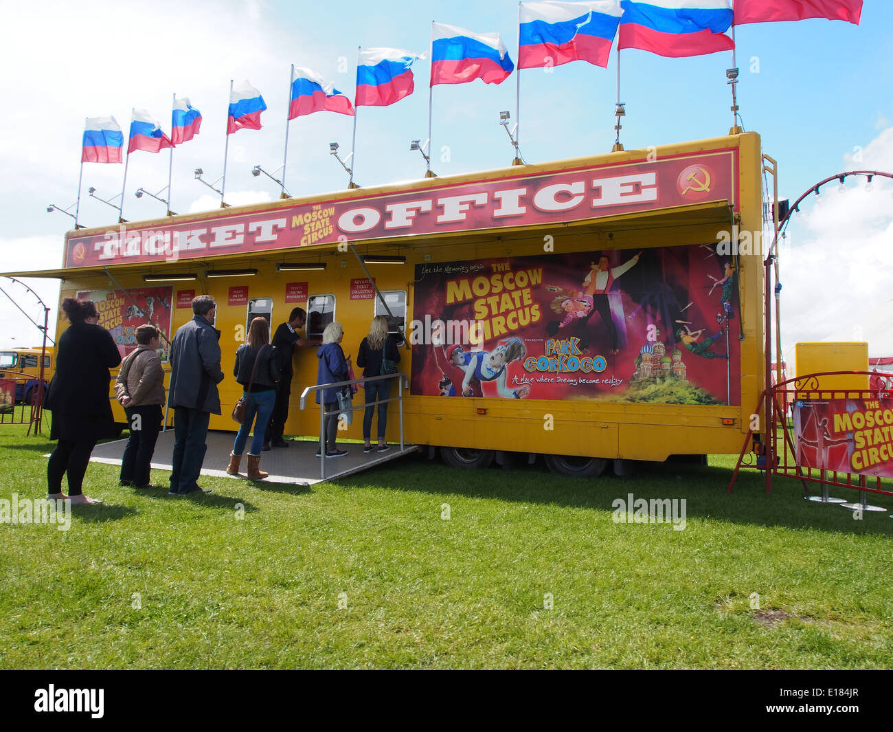 The Box office of the Moscow state circus Stock Photo - Alamy