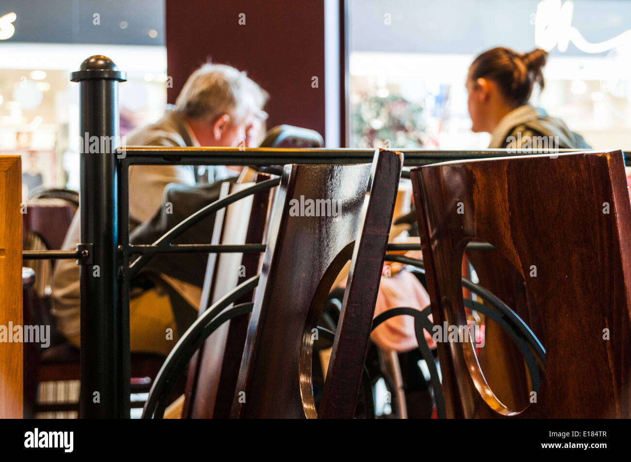 Scene inside a coffee shop Stock Photo - Alamy