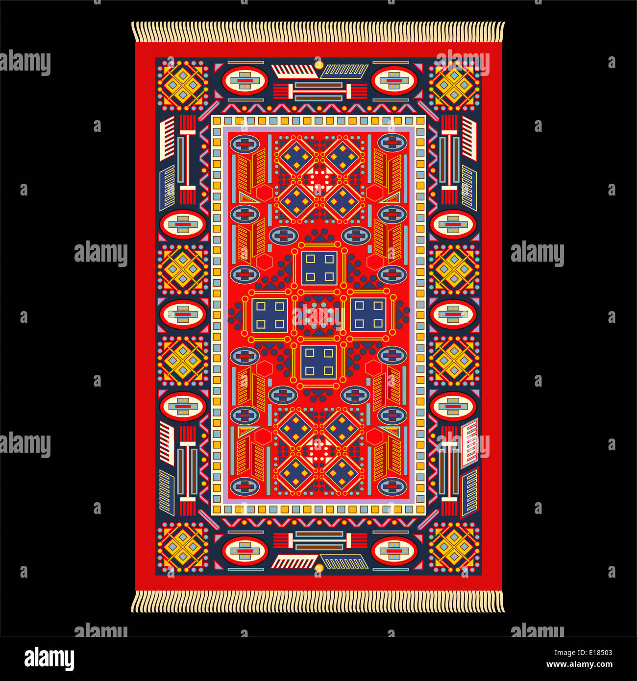 Illustration of a red carpet Stock Photo - Alamy