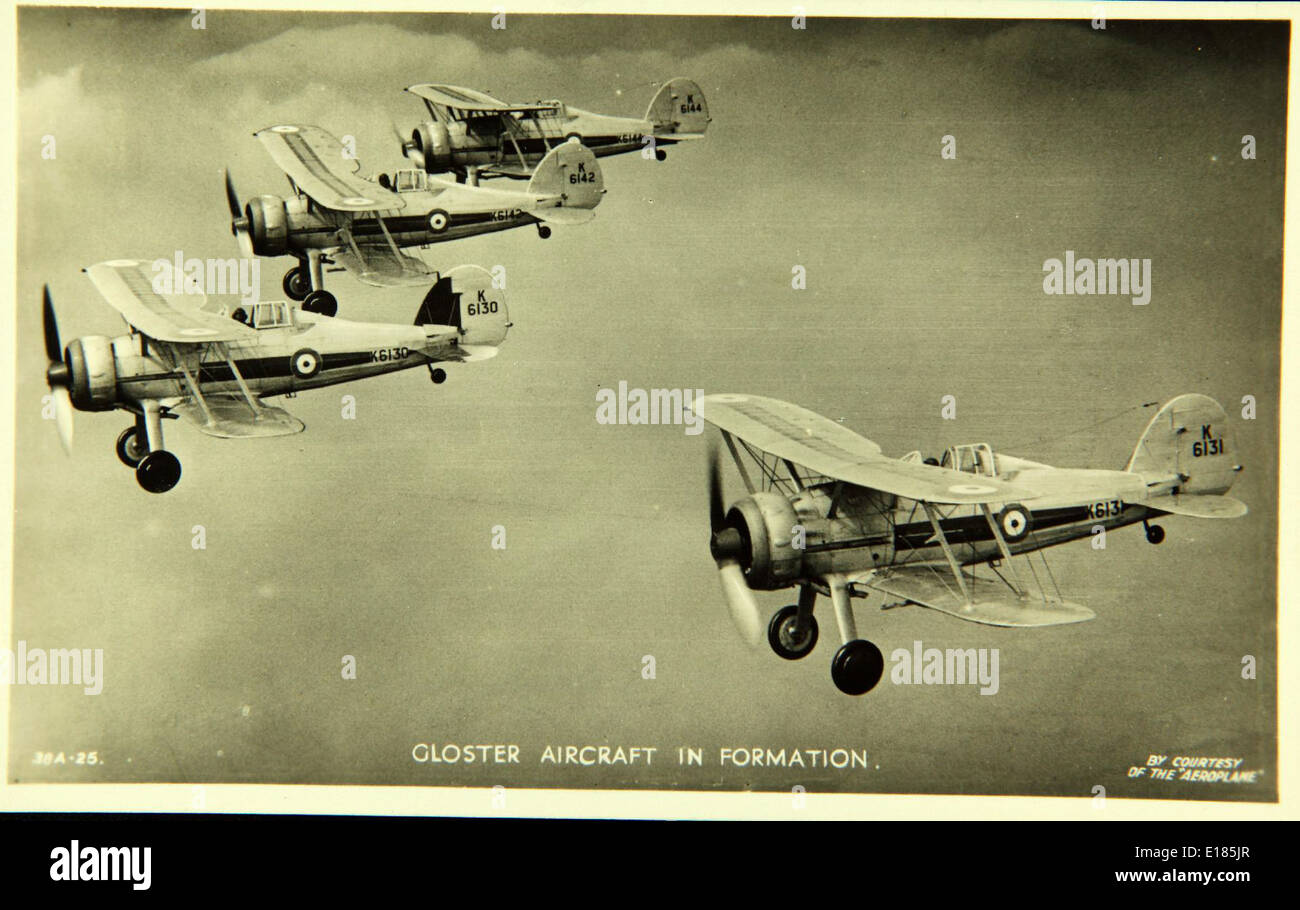 The Gloster Gladiator was a British-made biplane fighter aircraft that ...