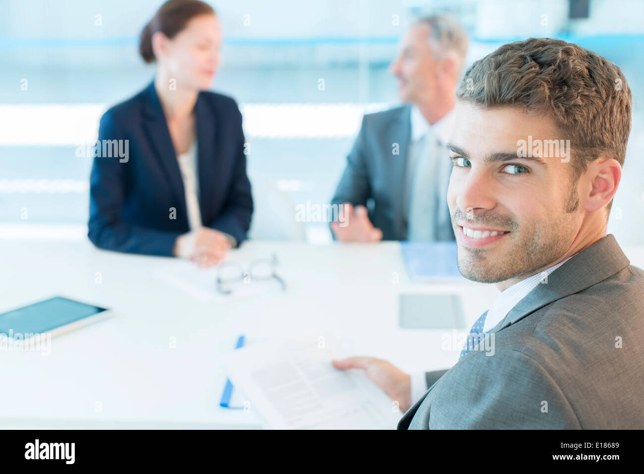 Confident businessman conference hi-res stock photography and images ...