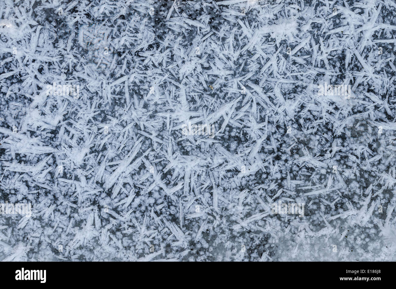 ice background covered with snow Stock Photo - Alamy