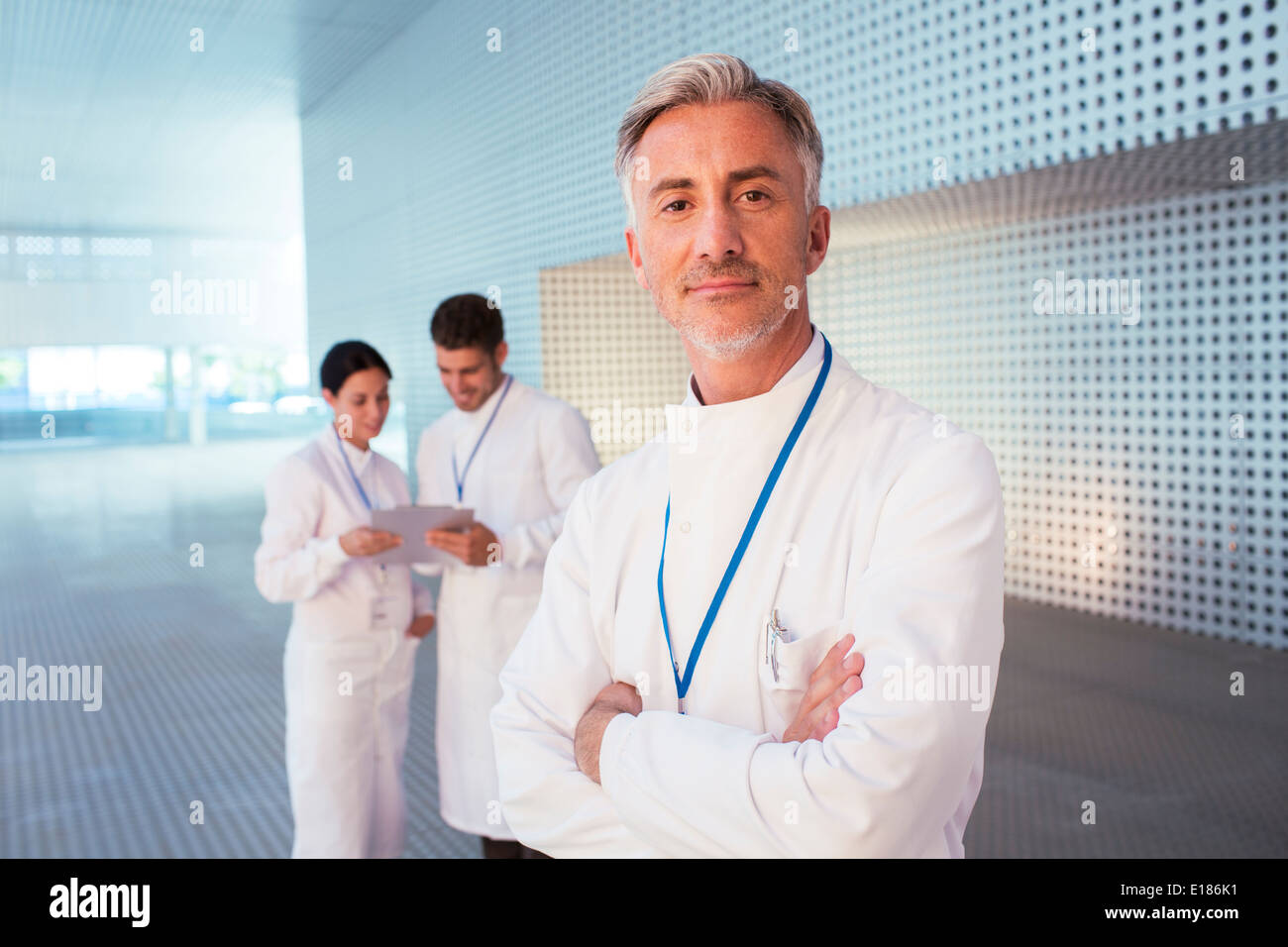 Portrait of confident doctor Stock Photo - Alamy