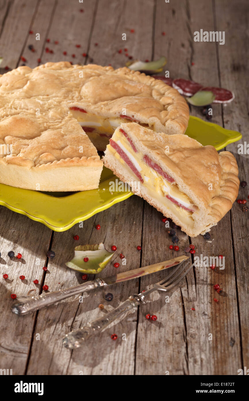 Italian Savoury Pie Stock Photo - Alamy