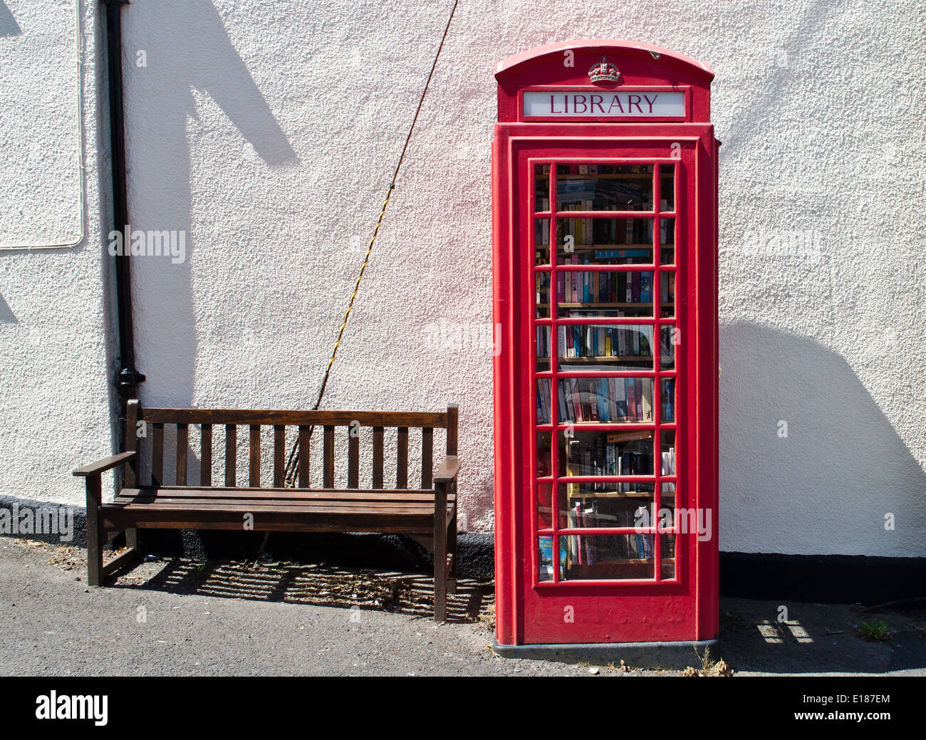 Telephone Box Library Stock Photo - Alamy