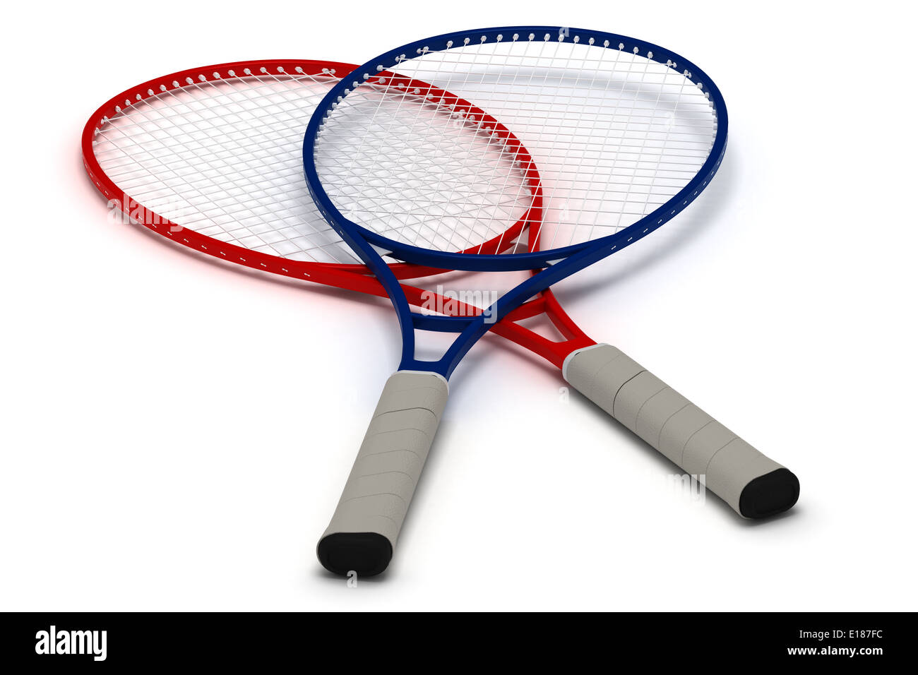 Two tennis rackets Stock Photo - Alamy