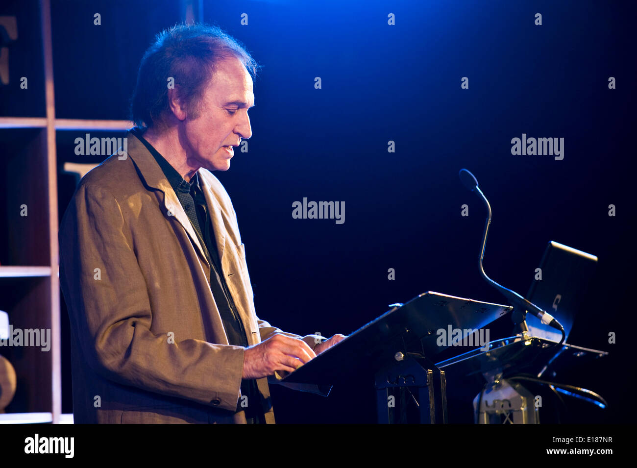 Hay on Wye Wales UK Monday 26 May 2014 Rock legend Ray Davies talking ...
