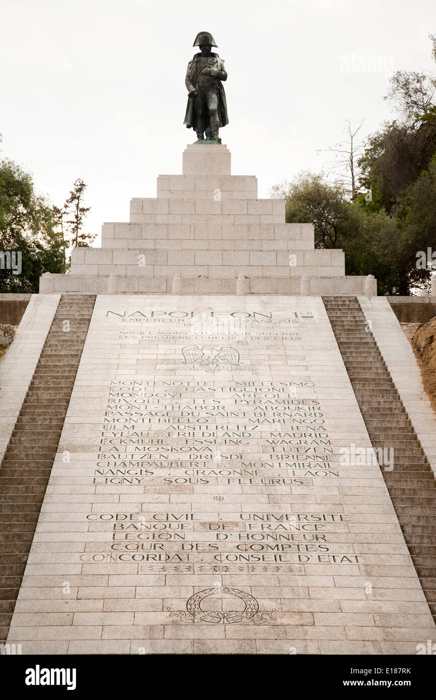 monument to napoleon bonaparte, ajaccio, corsica, france, europe Stock ...