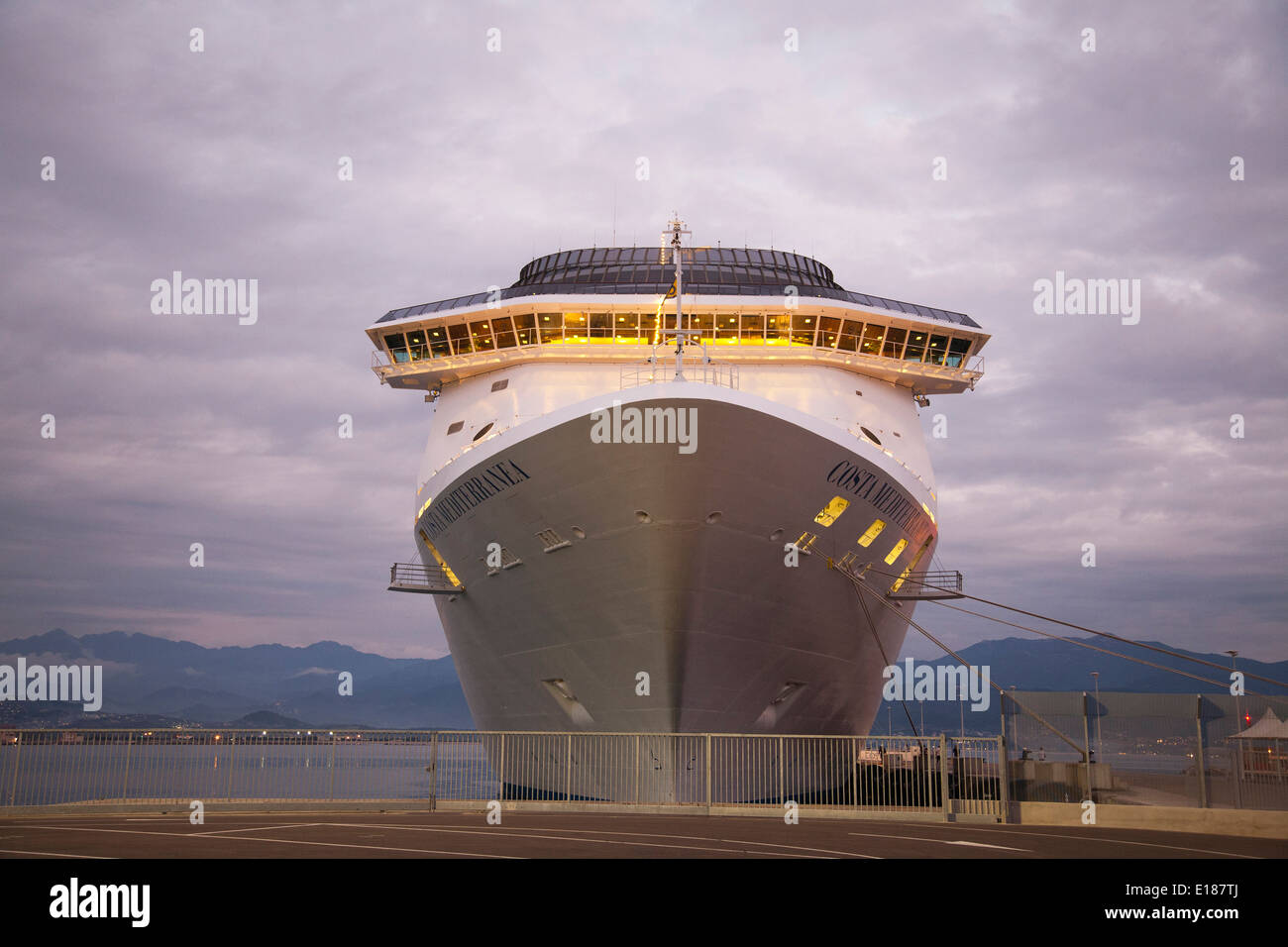 cruise ship, costa mediterranea, costa crociere cruise line, port of ...
