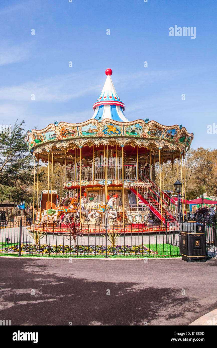Victorian Double-Decker carousel ride at Paulton's Park, Romsey ...
