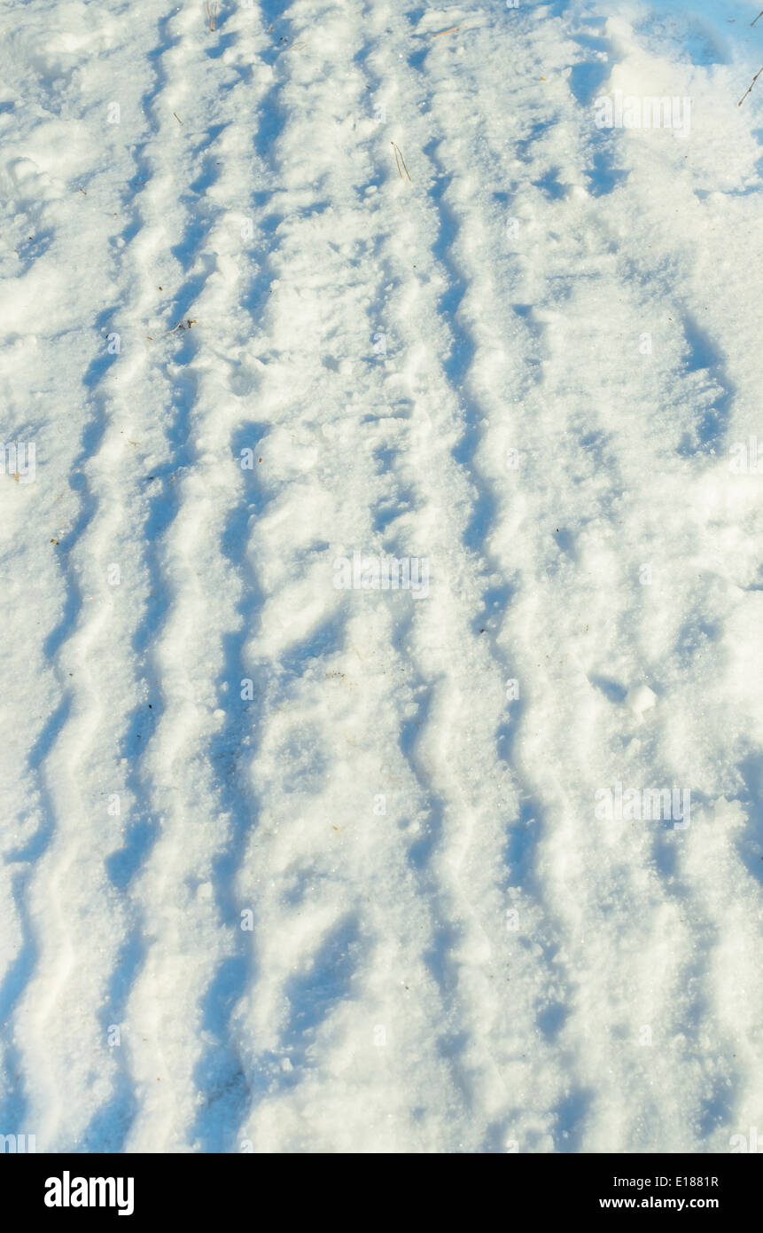 tire tracks in snow texture Stock Photo - Alamy