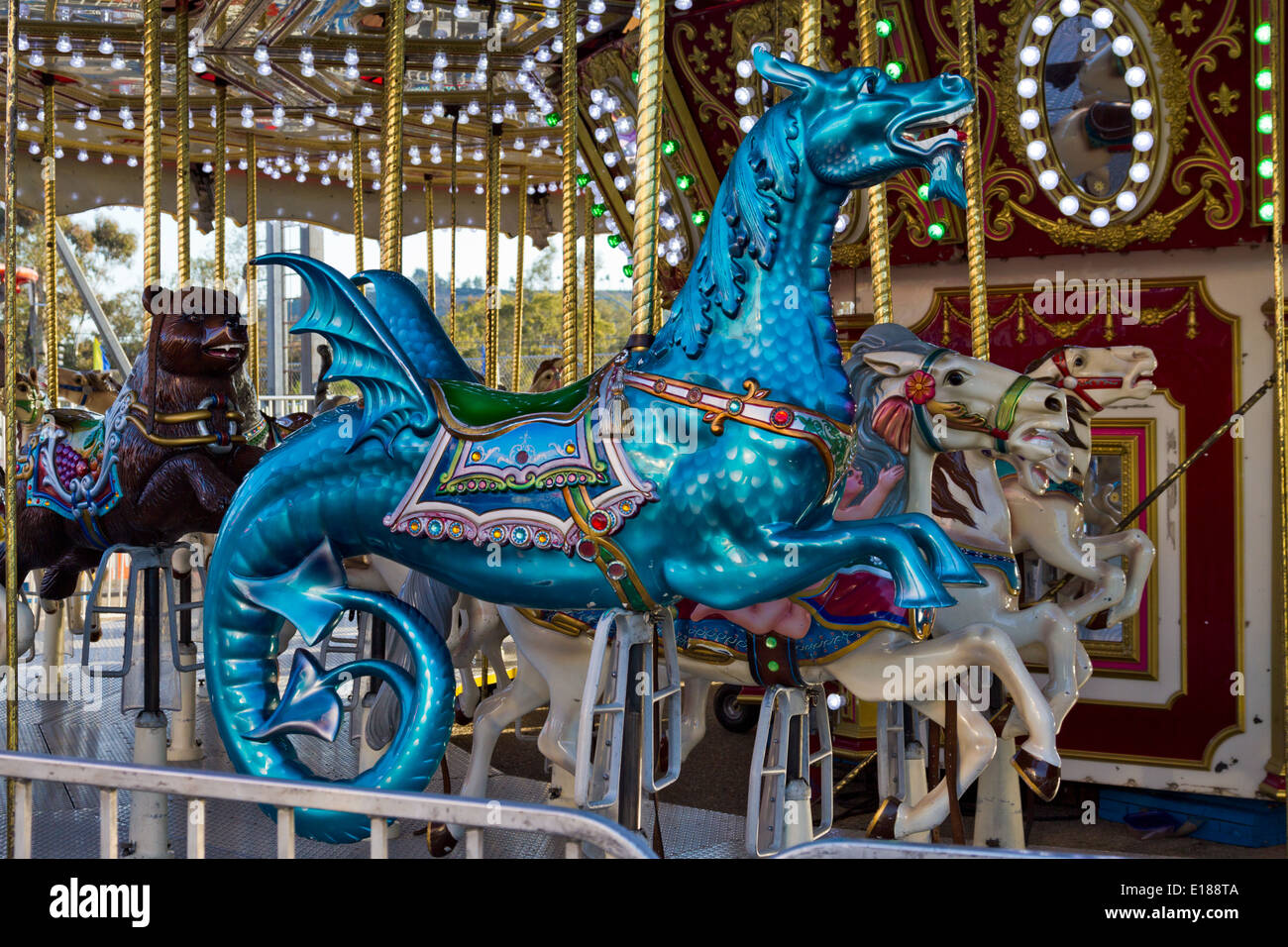 Dragon carnival ride hi-res stock photography and images - Alamy