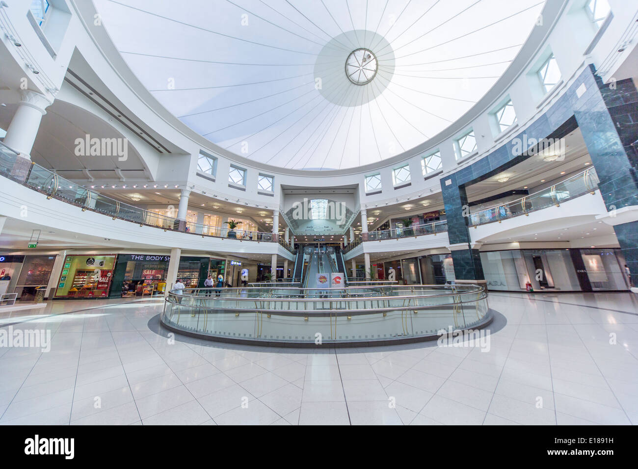 Interior of Deira City Center in Dubai. It is an 3 floor shopping mall ...