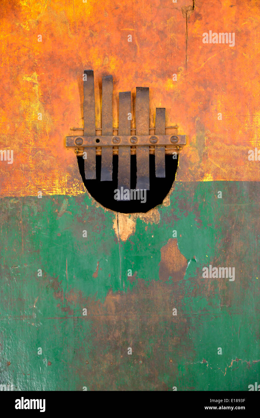 The marimbula is a large Carribean Thumb Piano Stock Photo - Alamy