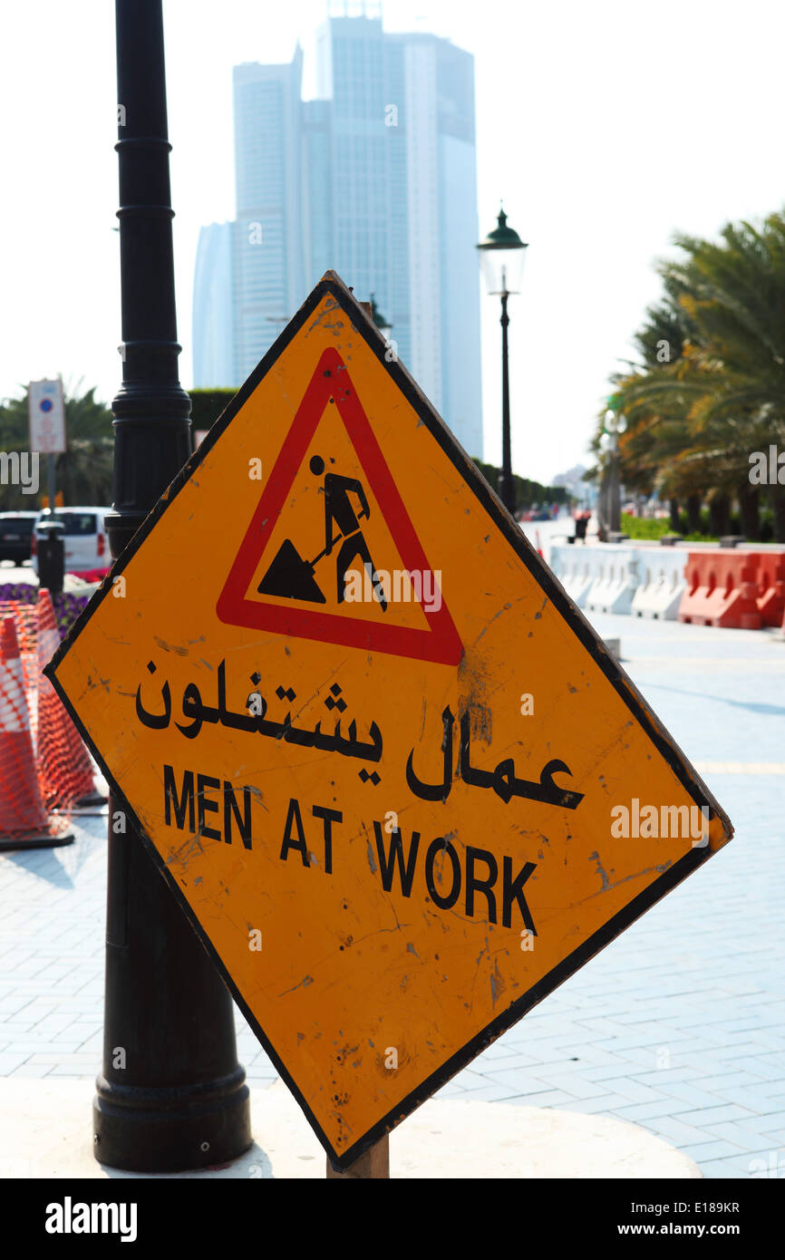Men at work sign hi-res stock photography and images - Alamy