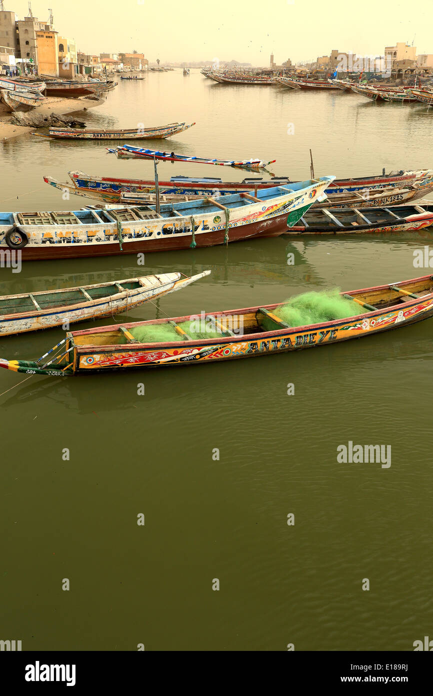 Senegal river-Saint Louis du Senegal Stock Photo - Alamy