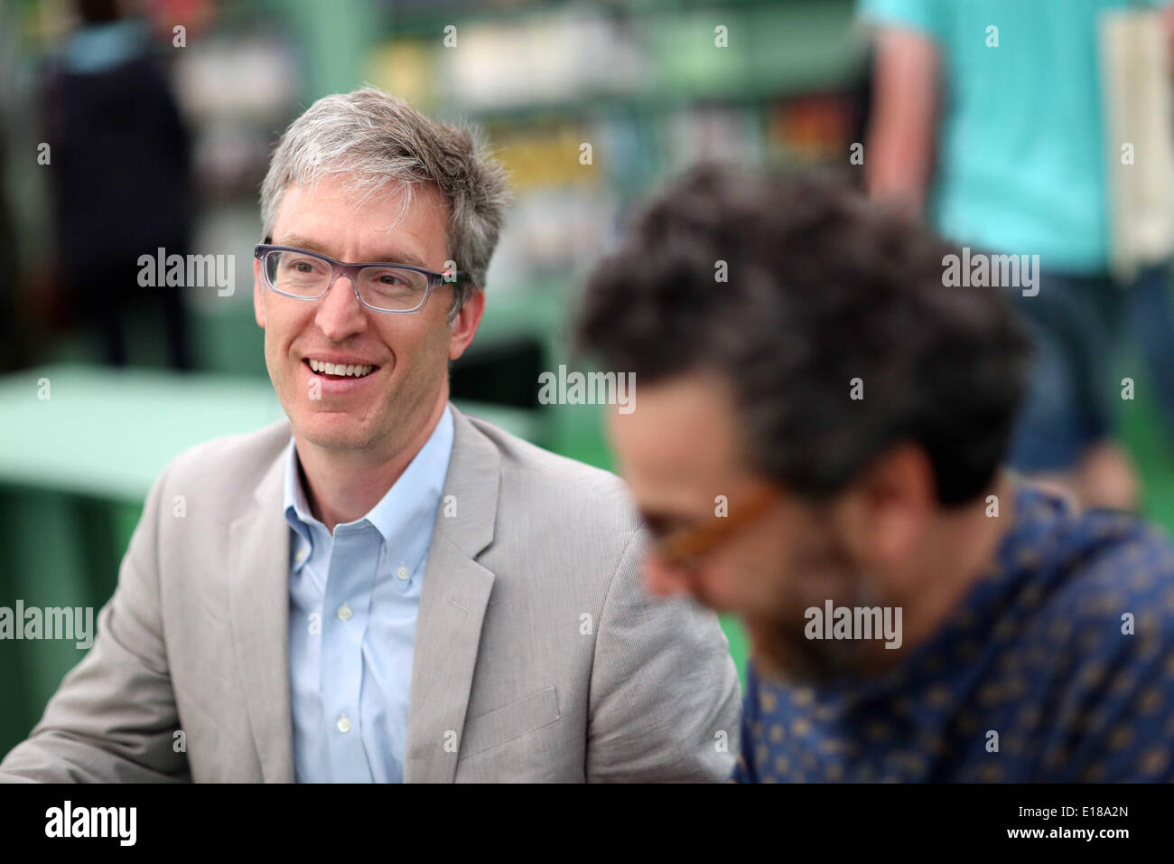 Hay on Wye, UK. 26th May, 2014. Pictured L-R: Steven D. Levitt and ...