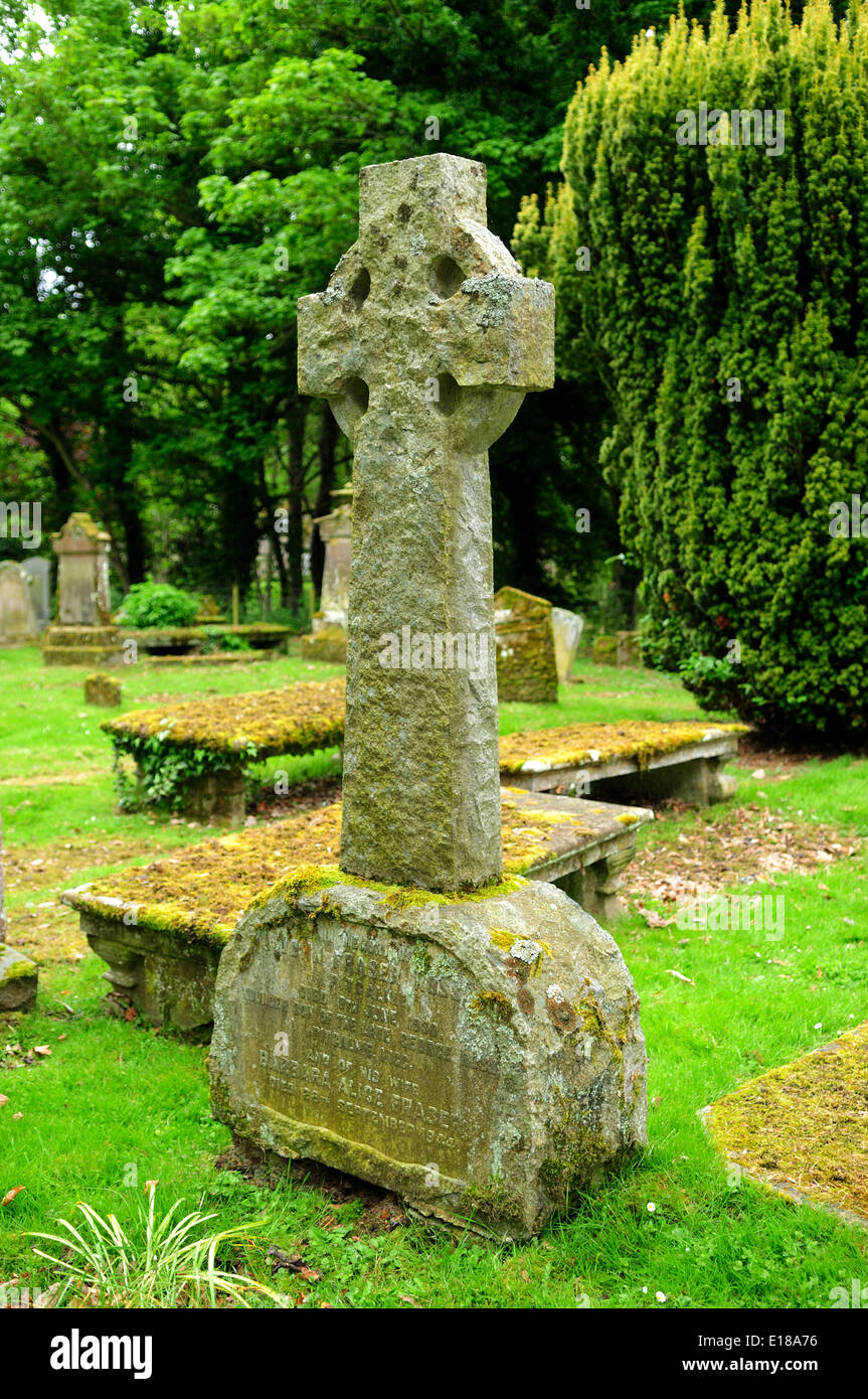 The Nigg Cross-Slab Stone And Church ,Easter -Ross Scotland Stock Photo ...