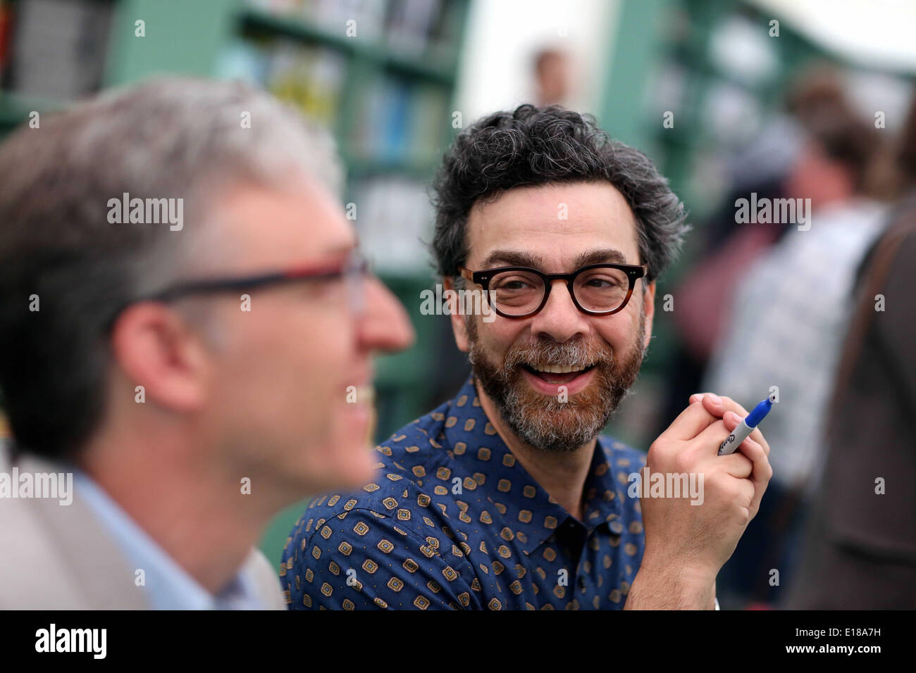 Hay on Wye, UK. 26th May, 2014. Pictured L-R: Steven D. Levitt and ...