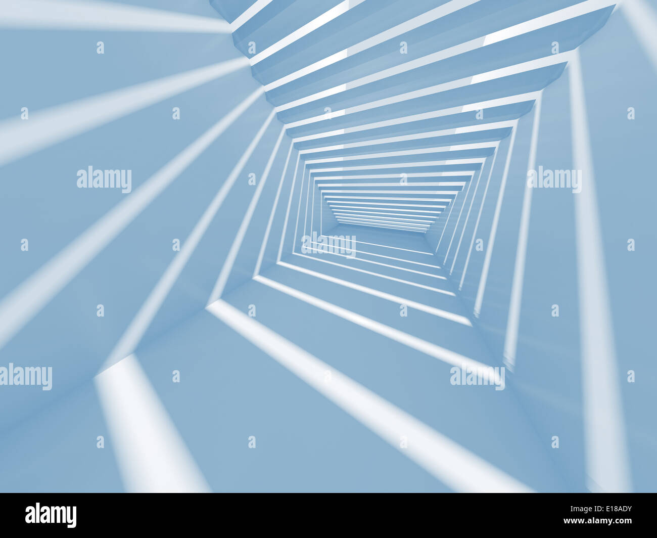 Abstract blue 3d interior background with light beams Stock Photo - Alamy