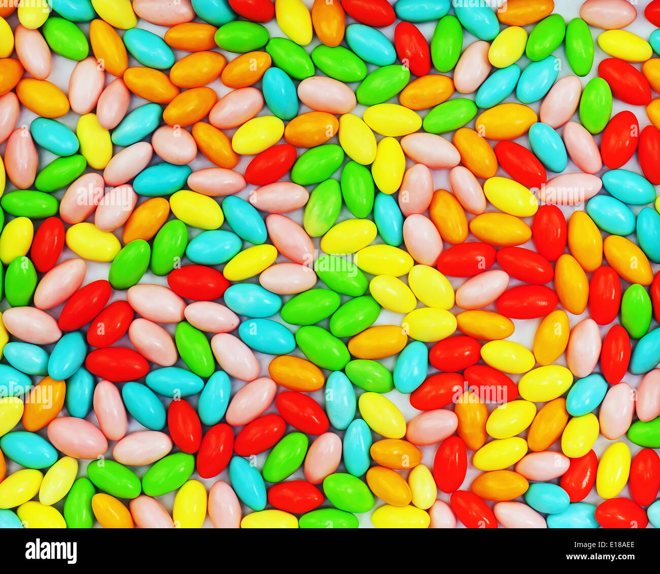 Multi colored candies. Decoration background. Closeup Stock Photo - Alamy