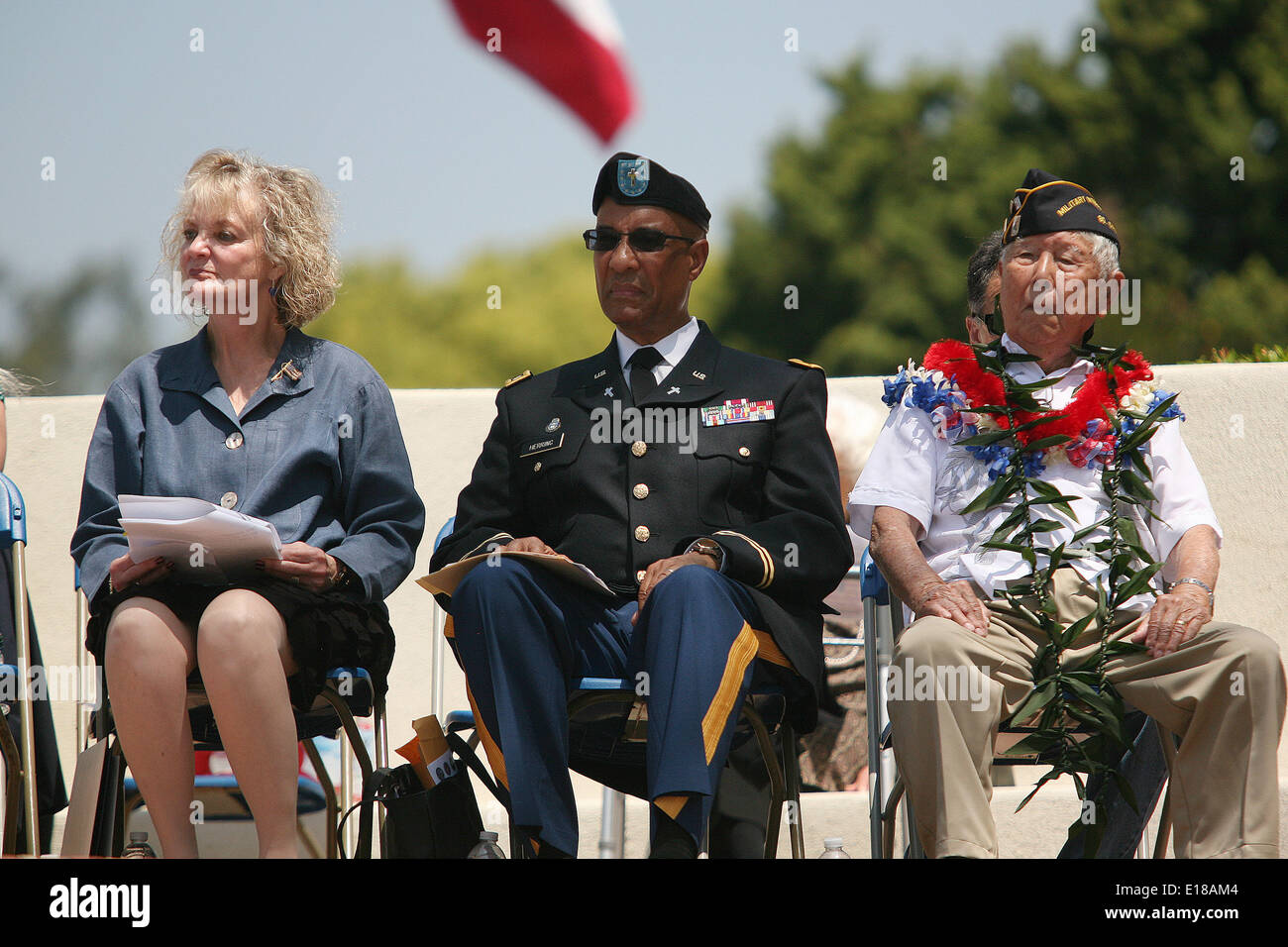 Westwood, CA, USA. 26th May, 2014. From left, Brig. Gen. Ruth Wong, U.S ...