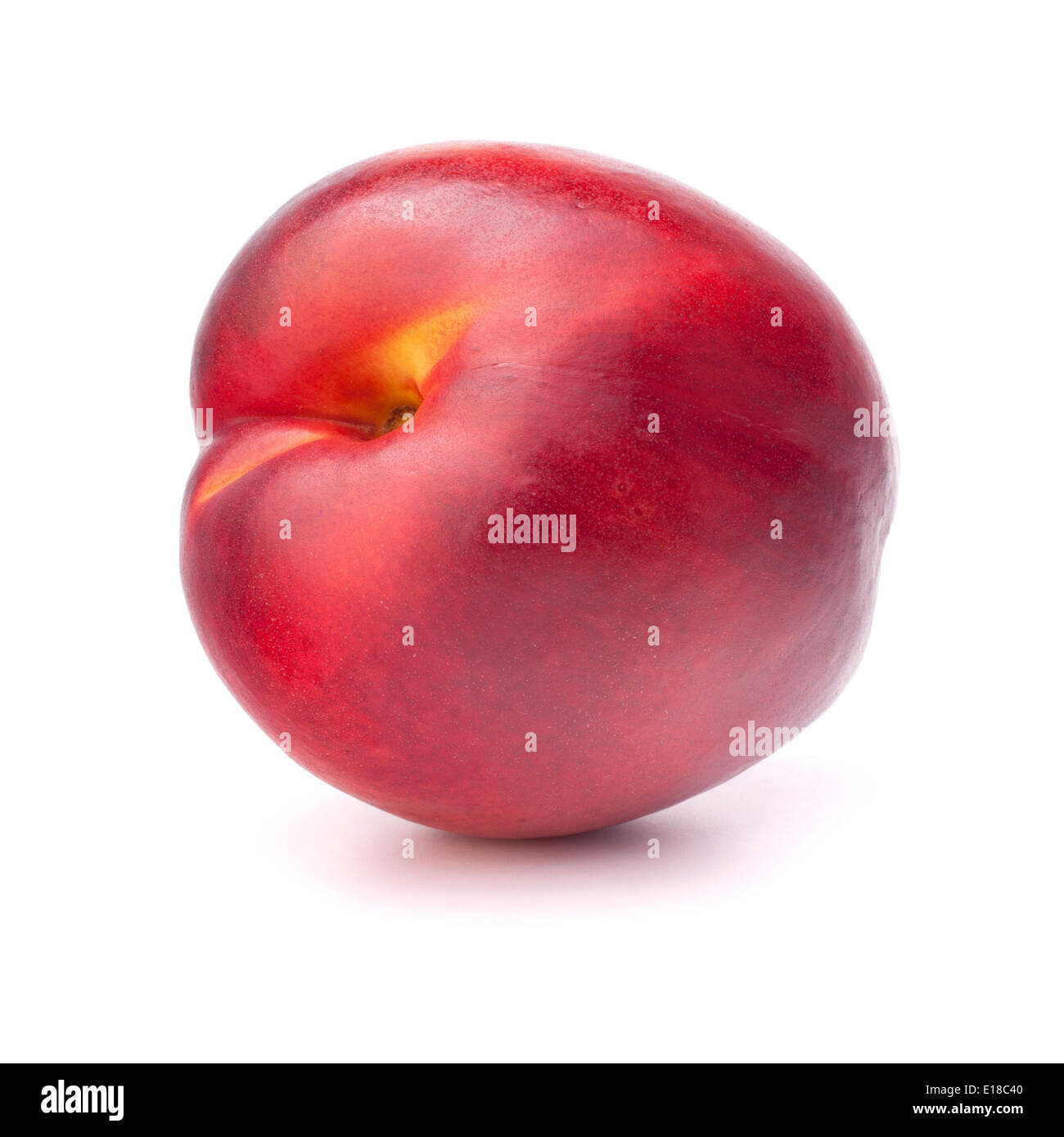 Nectarine fruit isolated on white background cutout Stock Photo - Alamy