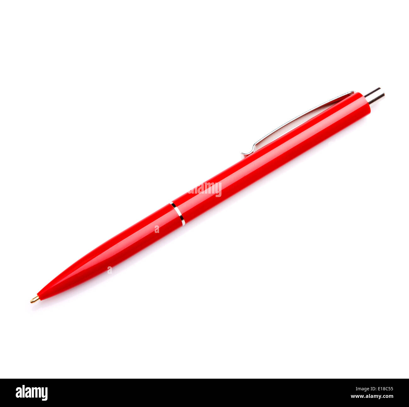 Ballpoint pen isolated on white background cutout Stock Photo - Alamy