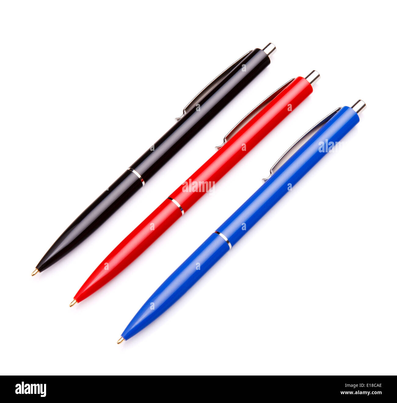 Ballpoint pen isolated on white background cutout Stock Photo - Alamy