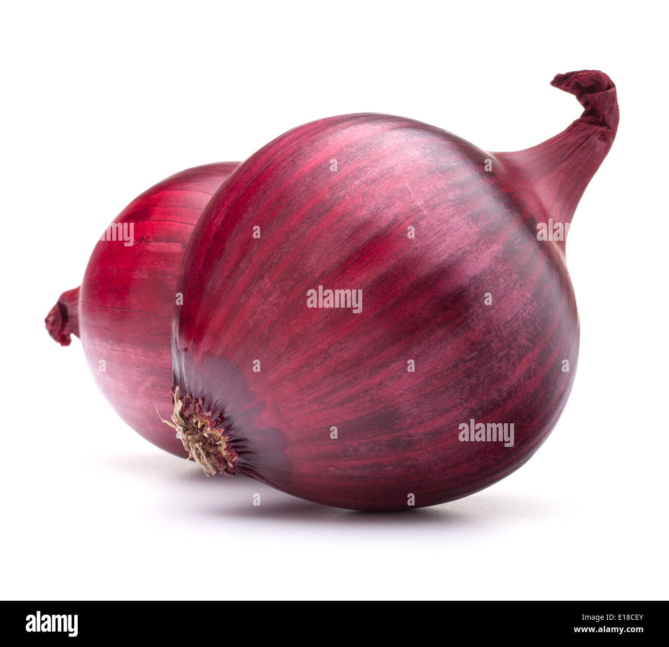 red onion bulb isolated on white background cutout Stock Photo - Alamy