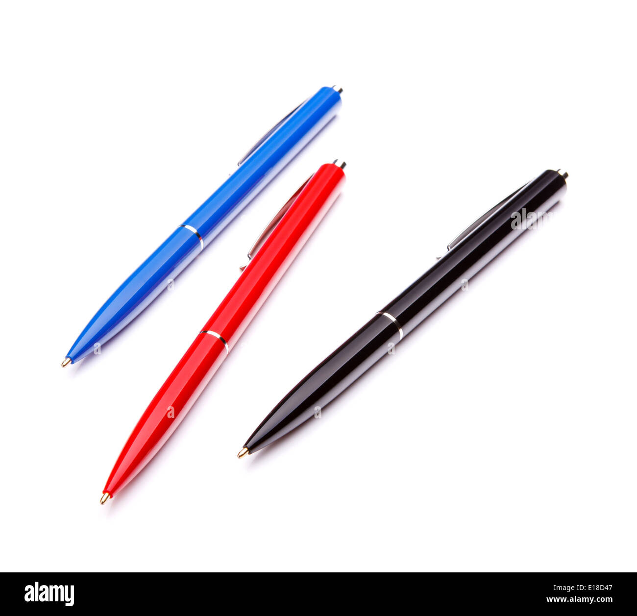 Ballpoint pen isolated on white background cutout Stock Photo - Alamy