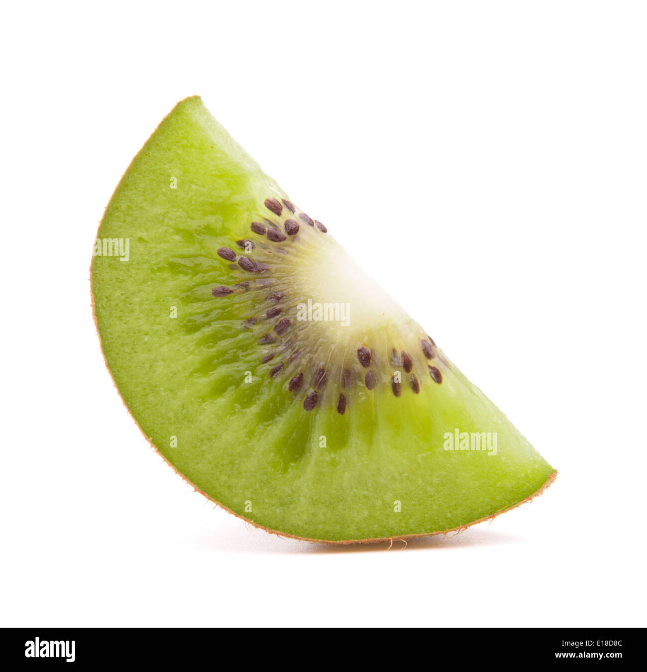 Sliced kiwi fruit segment isolated on white background cutout Stock ...