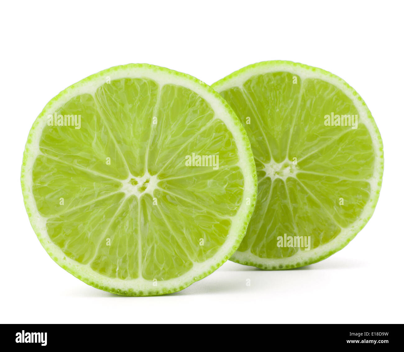 Citrus lime fruit half isolated on white background cutout Stock Photo ...