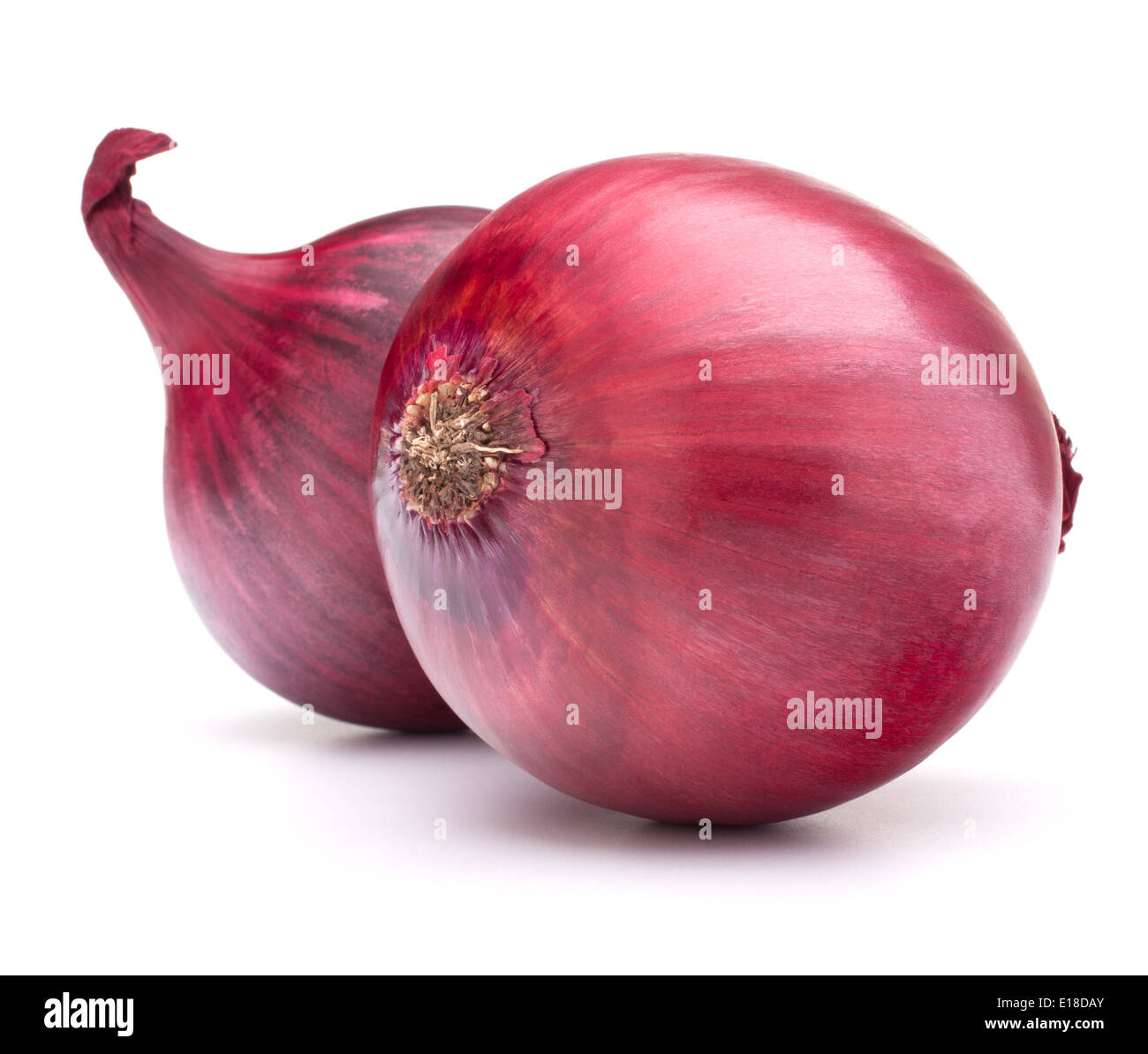 red onion bulb isolated on white background cutout Stock Photo - Alamy